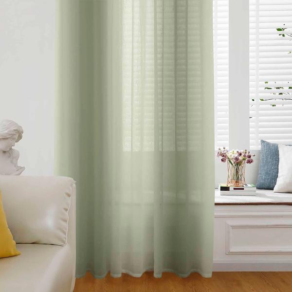 ・Lightweight ＆ Breathable - Living room sheer curtain is made of high-quality chiffon material. Different from polyester...