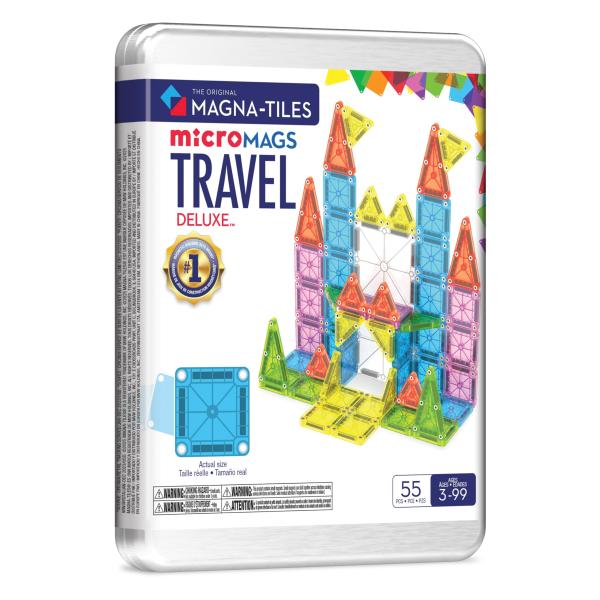 ・What's Included: 55 microMAGS magnetic tiles, including: 6 Right Triangles, 6 Isosceles Triangles, 8 Equilateral Triang...