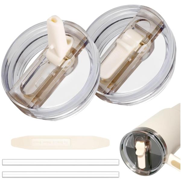 ・【Perfect Fit】This spill proof replaceable tumbler flip straw lid designed for Stanley 30 oz tumblers , including Stanle...