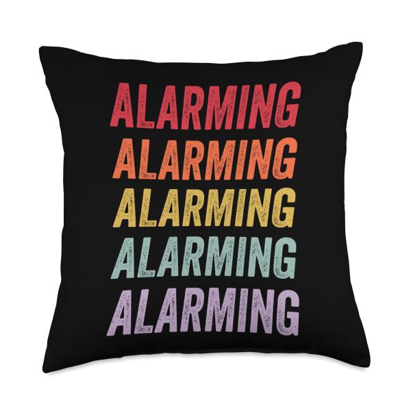 ・This says "Alarming" and makes a perfect gift for Alarming Lovers.・The designs repeats the word Alarming, boldly displa...