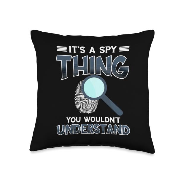 ・This Novelty Graphic Saying "It's A Spy Thing You Wouldn't Understand" and shows a magnifier. Awesome for true crime fa...