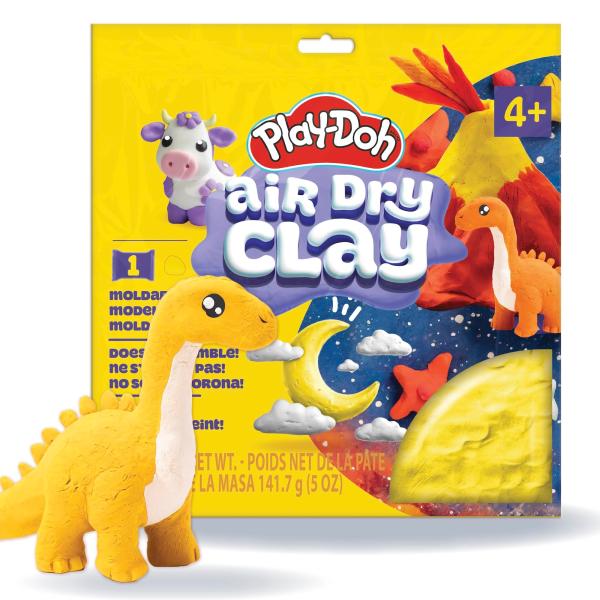 ・スクイーズイエロー空気乾燥粘土:5オンスのイエローPlay-Doh Air Dry粘土で、想像力の無限の可能性を発見しましょう。無限のカスタマイズに最適なキャンバスです。・カスタマイズ可能:作成前、作成中、作成後に塗料を追加して、粘土を新...