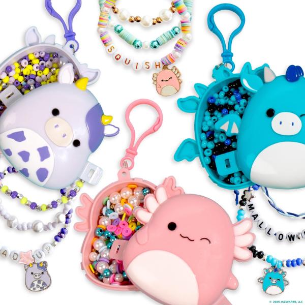 ・SQUISHMALLOWS FRIENDSHIP BRACELETS KIT BUNDLE: Create personalized accessories inspired by Tatiana the Dragon, Archie t...