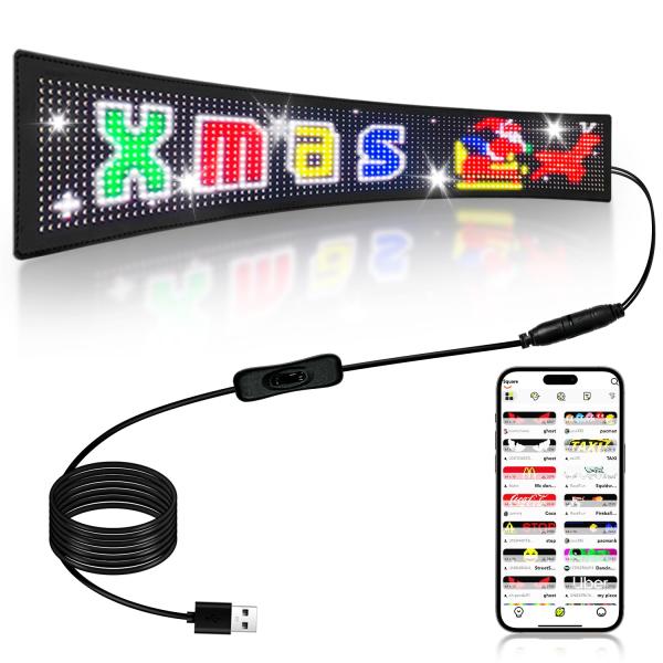 ・【Huge Bright LED Sign ＆ Eye-Catching】The iledshow Led Sign is equipped with more high brightness RGB beads than any oth...