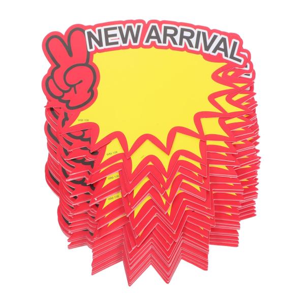 ・: the explosion shape and vibrant colors of these tags are ideal for grabbing customer attention in any retail setting,...