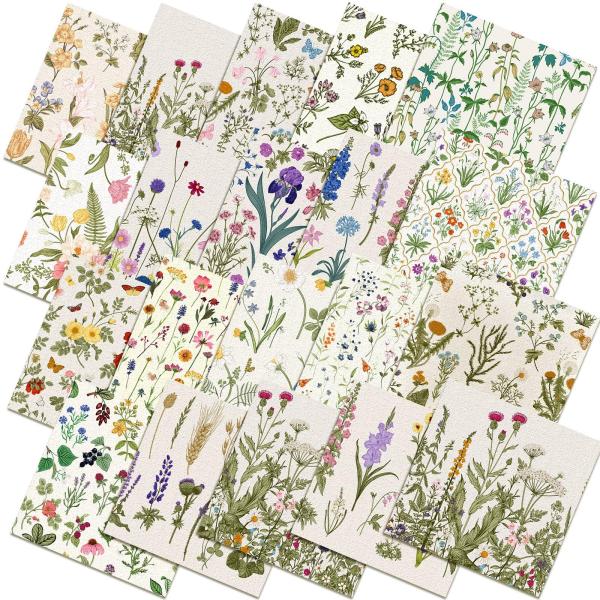 ・Colorful wildflower Theme: impart life to your creations with our wildflower fabric, each square is full of bright colo...