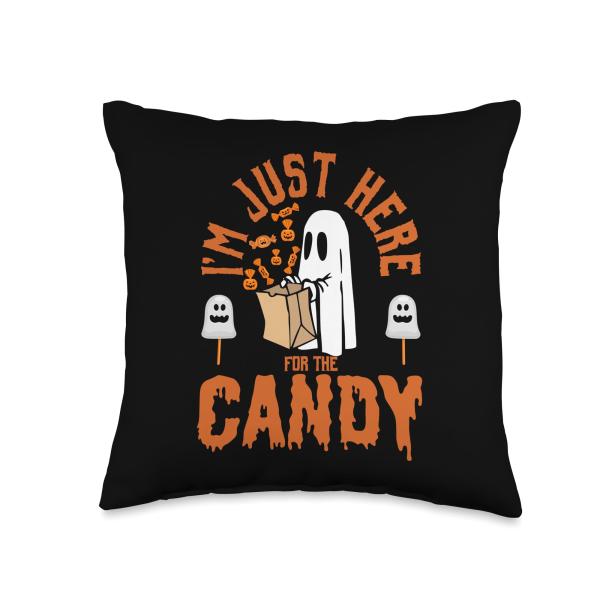 ・Get ready for some spooky fun with our "Halloween I'm just here for the Candy" design! This unique design captures the ...