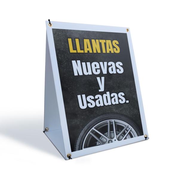 ・Lightweight "A Frame" with 18" x 24" Printed graphics on front and back.・Advertise your tire shop with this vibrant A-F...