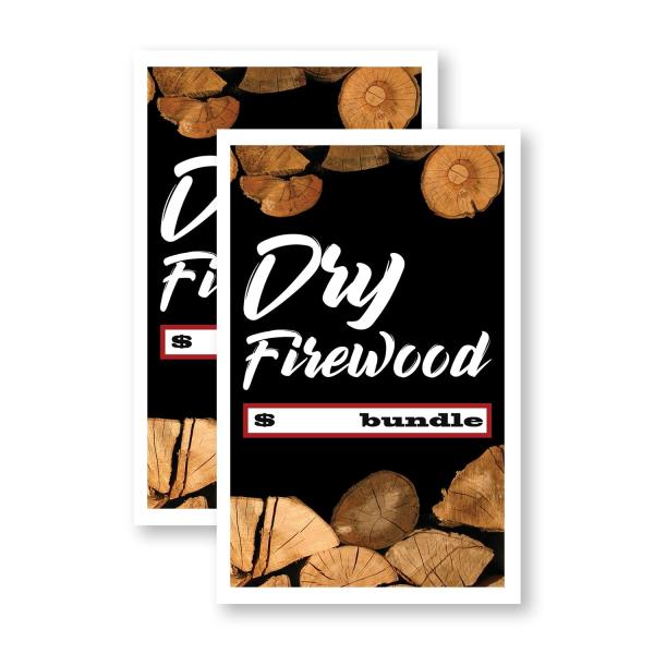 ・Dry Firewood (2-PACK) 24" x 36" Vinyl Decals・EASY TO INSTALL: Great for storefronts, restaurants, retail stores. Can be...