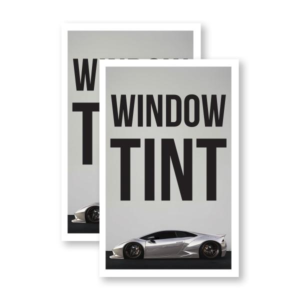 ・Window Tint (2-PACK) 24" x 36" Vinyl Decals・EASY TO INSTALL: Great for storefronts, restaurants, retail stores. Can be ...