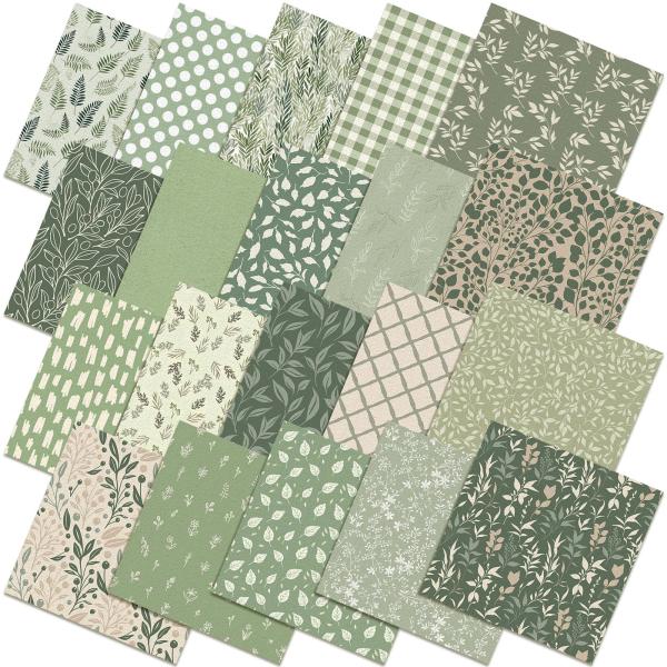 ・Colorful Sage Green Theme: impart life to your creations with our sage green fabric, each square is full of greenery co...