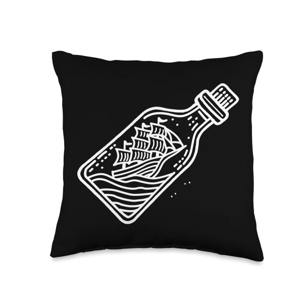 ・Capture the essence of maritime adventure with this "Sailing Ship in a Bottle" design. Featuring a simplified sailing y...