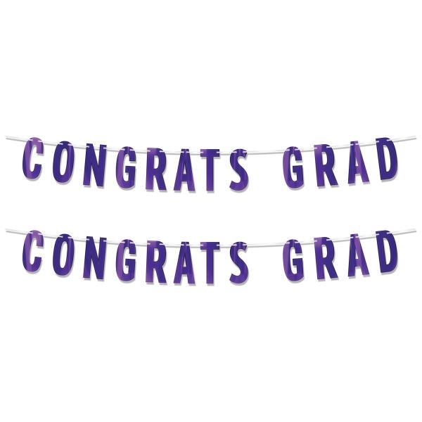 ・大胆なグラデーションデザイン:「Congrats Grad」と綴られた印象的な紫色のホイル文字が特徴で、卒業イベントの鮮やかで祝賀的な装飾になります。・装飾に最適なサイズ:各ストリーマーのサイズは6.7インチ×5フィートで、玄関、壁、写真...