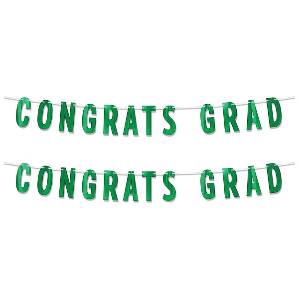 ・鮮やかなグラデーションバナー:「Congrats Grad」と綴られた太字の緑色の箔文字が特徴で、卒業パーティーに生き生きとしたお祝いのタッチを加えます。・装飾に最適なサイズ:各ストリーマーのサイズは6.7インチ×5フィートで、玄関、壁、...