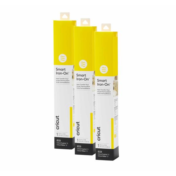 ・内容 - Cricutスマートアイロン接着HTVビニール3ロール、イエローロー - 3フィートロール(12インチx36インチ)。・クラフトパーソナライズされたDIYプロジェクト - Cricutスマートアイロン接着ビニールで、衣類やディス...