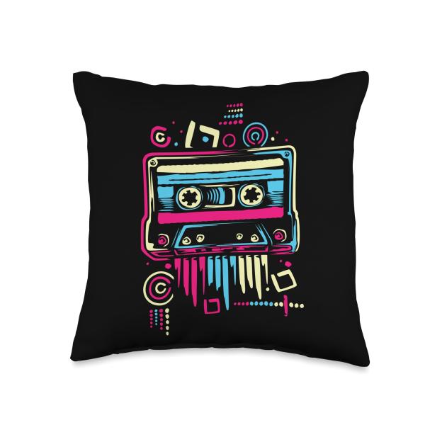 ・Perfect design for music fans, DJs and anyone who loves the 90s vibe. Colourful retro vintage style cassette - ideal fo...