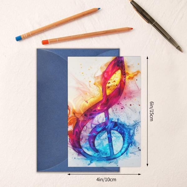 ・PLAIN CARD WITH ENVELOPES: Boxed set of one, 4x6 inch cardstock with envelopes and seal stickers. Our colorful greeting...