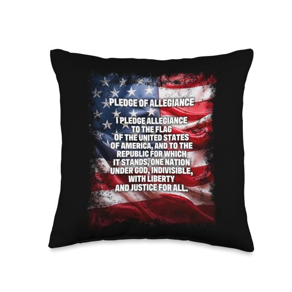 ・The Pledge Of Allegiance American Flag is a trendy grunge / distressed style design for American patriots.・The design s...