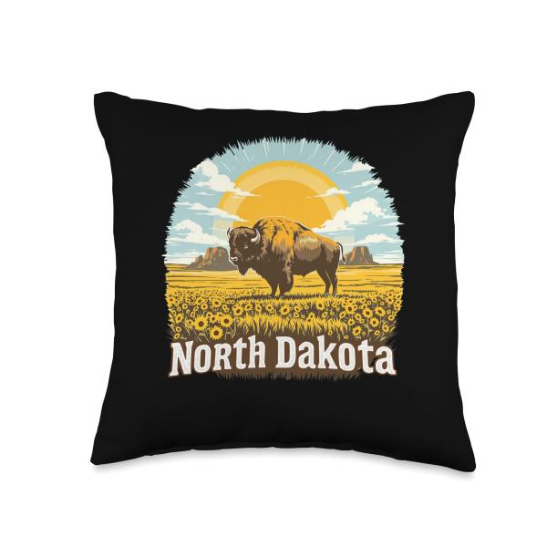 ・Enjoy a piece of North Dakota's breathtaking scenery with this detailed artwork featuring its iconic wildlife and stunn...