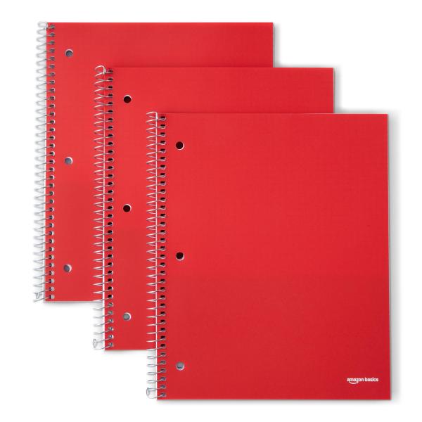・PRECISION GRID: 3-pack of graph ruled spiral notebooks ideal for math, engineering, and drafting projects; 4x4 grid pap...