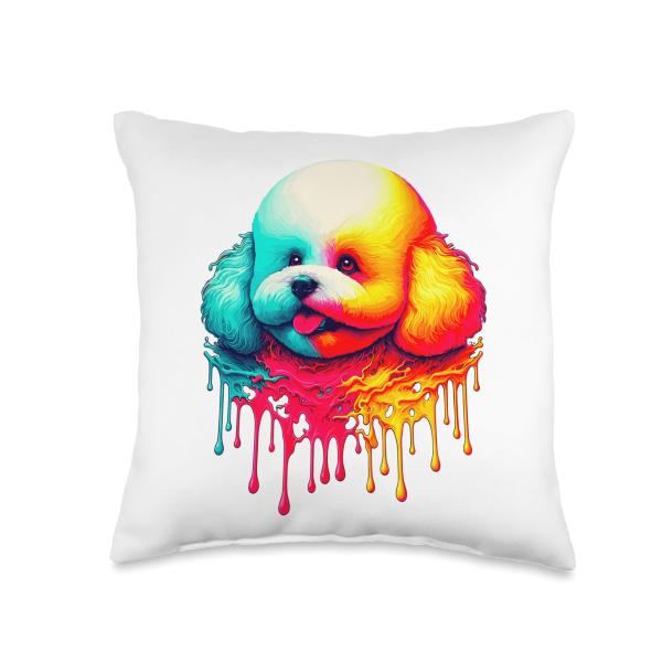 ・This Dripping Paint Art Bichon Frise design is perfect for Bichon Tenerife Dog lovers who love Bichon Frises.・100% spun...