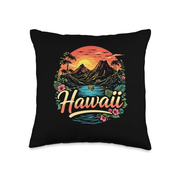 ・This design captures the essence of a tropical getaway, complete with a serene sunset and picturesque mountains that ev...