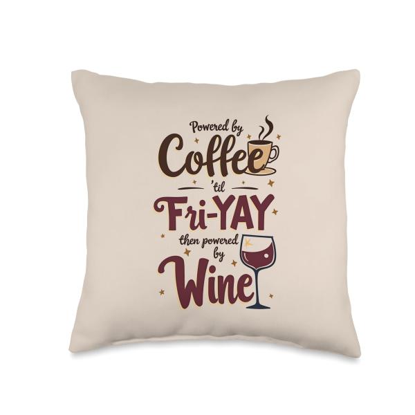 ・A stylish and humorous design featuring a mix of elegant script and print fonts, accented with a steaming coffee cup an...