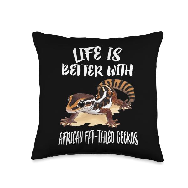 ・African Fat-tailed Geckos・100% spun-polyester fabric・Double-sided print・Filled with 100% polyester and sewn closed・Indi...
