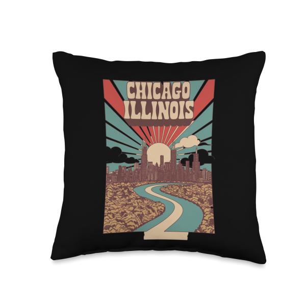 ・Whether you're a local or a visitor, this design captures the essence of Chicago with its distinctive retro aesthetic a...