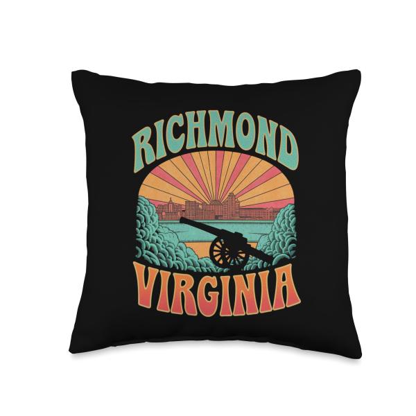 ・Featuring a nostalgic sunrise backdrop, this design captures the essence of Richmond's unique charm and historical sign...