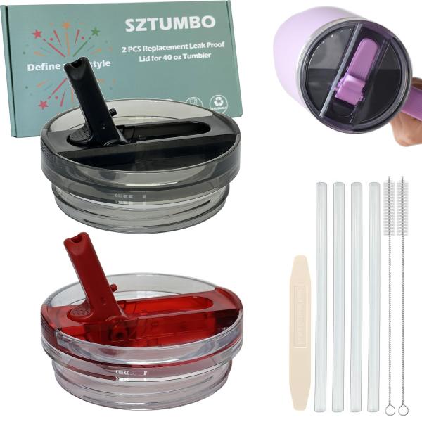 ・【完璧な交換品】SZTUMBOのこの蓋は、Stanley Quencher 40オンスのハンドル付きタンブラーに従って正確に作られています。 Stanleyのカップ蓋の代わりに最適です。 このカップの蓋は、蓋の交換の問題を簡単に解決します...