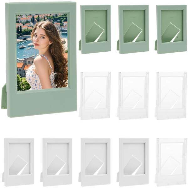 ・Compact and Versatile Design: This set includes 12 mini frames in 3 different colors, perfectly sized for 3 inch photos...