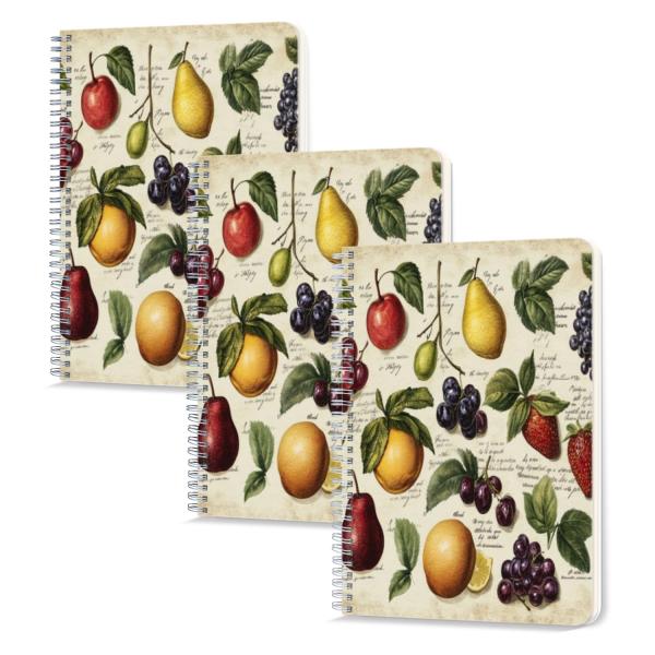 ・Spiral Binding - Features a soft cover with durable dual spiral binding, allowing the notebook to fold 360° without cre...