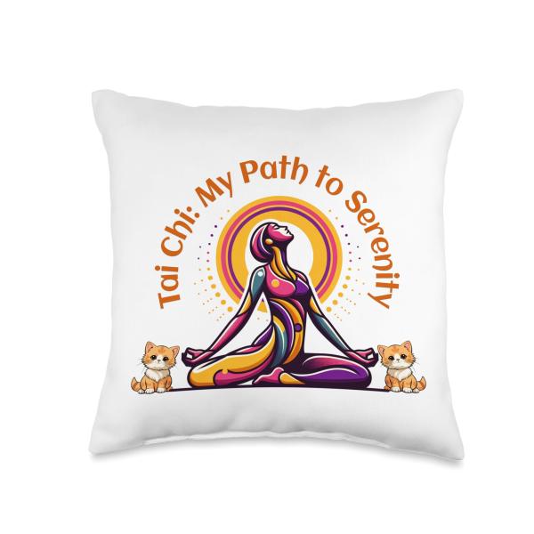 ・Tai Chi: My Inner Peace! Great colorful, Tai Chi, 80s sunset design in vintage distressed style with popular, awesome s...