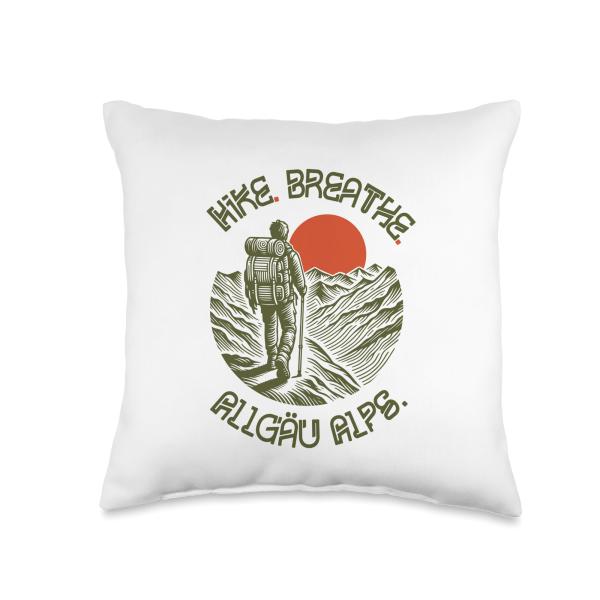 ・Did someone say Allg〓u Alps? Climb the peak with this mountaineering motif. This design features the slogan ''Hike. Bre...
