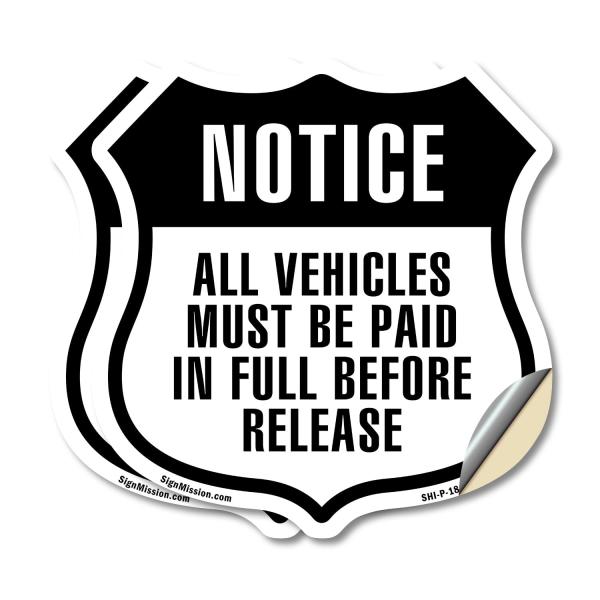 ・DURABLE ALL-WEATHER DESIGN: Our (2 Pack) 4 inch X 4 inch commercial-grade signs are made with UV-protected vinyl label,...
