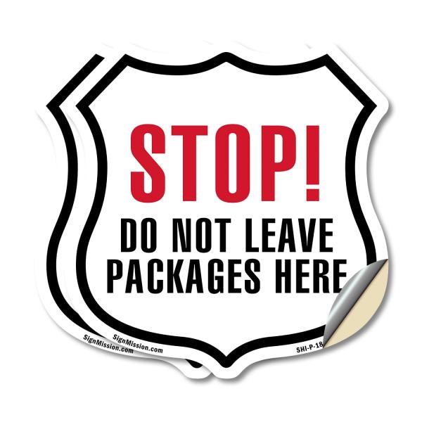 ・DURABLE ALL-WEATHER DESIGN: Our (2 Pack) 6 inch X 6 inch commercial-grade signs are made with UV-protected vinyl label,...