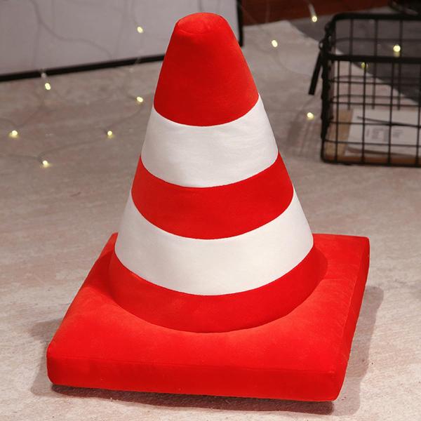 ・[Soft Material] This creative roadblock plush pillow is made of top-notch elastic short plush, which is skin-friendly a...