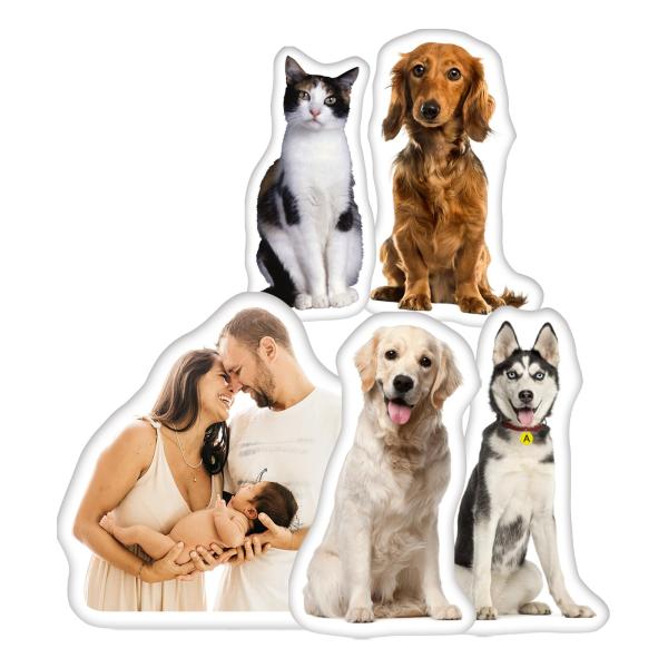 ・CHERISH YOUR FUR-BABY FOREVER-Turn your favorite pet photo into a huggable,lifelike pillow!Perfect for memorial tribute...