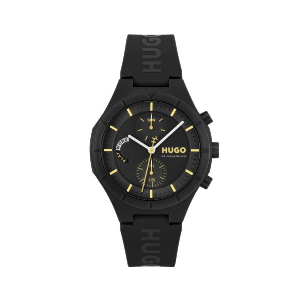 ・Casual and comfortable, the #LIT MULTI is a stylish addition to HUGO Watches' #LIT range. Powered by a multifunction mo...