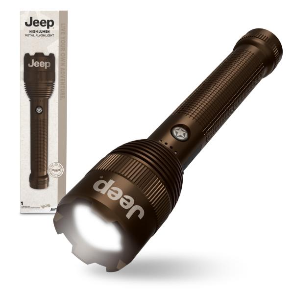 ・ADVENTURE-READY HIGH LUMEN FLASHLIGHT: One Jeep High Lumen Metal Rechargeable LED Flashlight, a super bright flashlight...