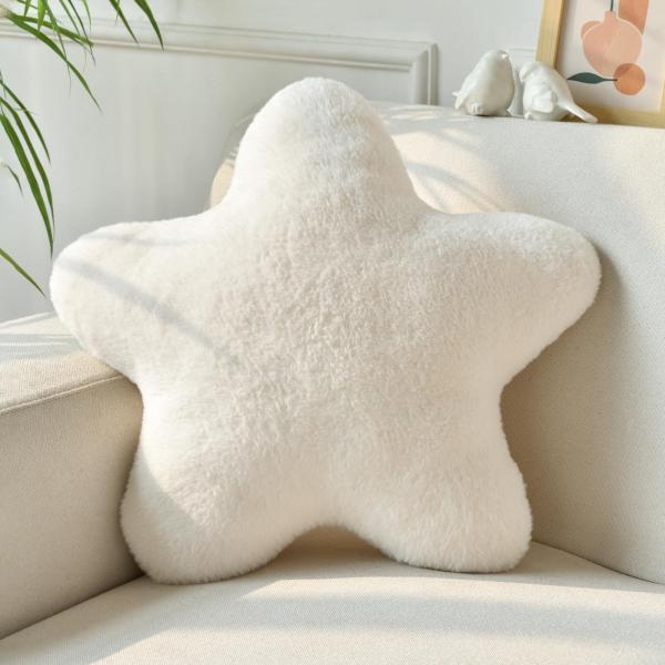 ・High Quality Material: The star pillow made of super soft plush material and filled PP cotton, it's soft and comfortabl...