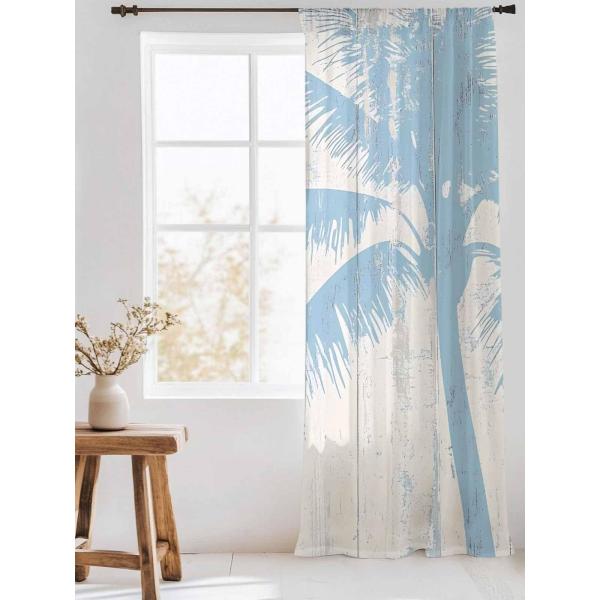 ・Sheer Curtain: 1 panels sheer curtains per package. Each panel is 52" wide and 96" long when hanging as a flat. Constru...