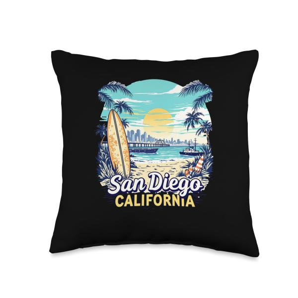 ・Experience the vibrant essence of San Diego, California with this unique design that captures the coastal vibes and sce...