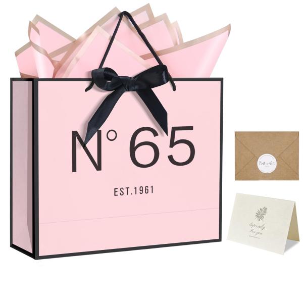 ・13"W x 10.5"H x 4.3"D environmental paper bag.100% brand new made by QLSKO.・This set includes a gift paper bag with a h...