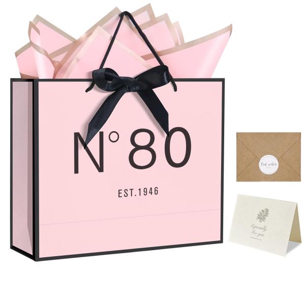 ・13"W x 10.5"H x 4.3"D environmental paper bag.100% brand new made by QLSKO.・This set includes a gift paper bag with a h...