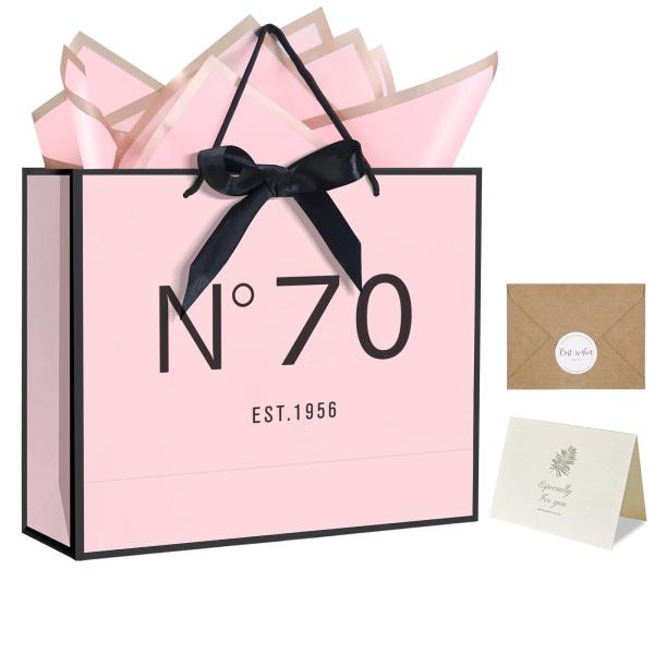 ・13"W x 10.5"H x 4.3"D environmental paper bag.100% brand new made by QLSKO.・This set includes a gift paper bag with a h...