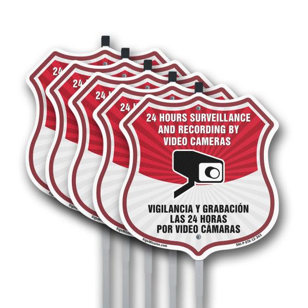・DURABLE ALL-WEATHER DESIGN: 5 Pack of 12" x 12" commercial-grade plastic signs. Made from UV-protected, industrial-stre...