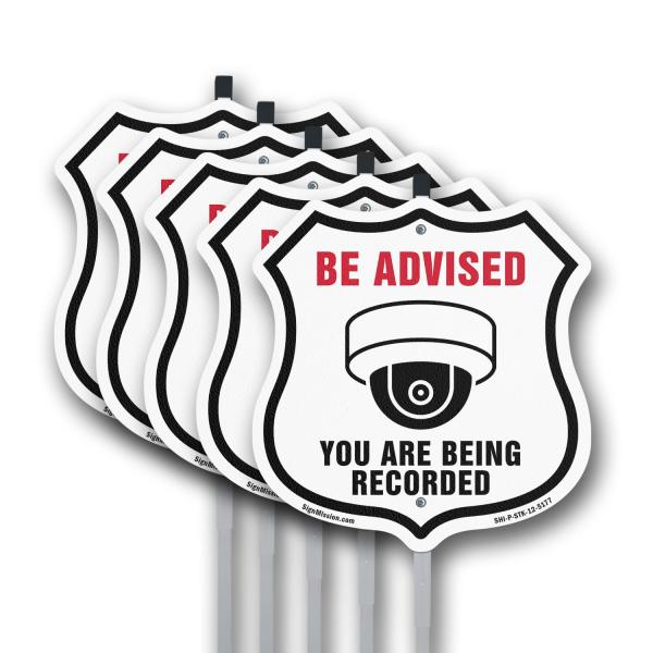 ・DURABLE ALL-WEATHER DESIGN: 5 Pack of 12" x 12" commercial-grade plastic signs. Made from UV-protected, industrial-stre...