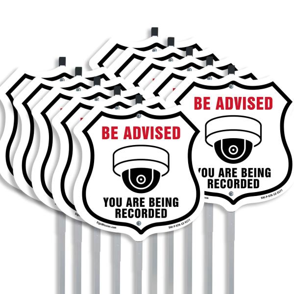 ・DURABLE ALL-WEATHER DESIGN: 10 Pack of 12" x 12" commercial-grade plastic signs. Made from UV-protected, industrial-str...